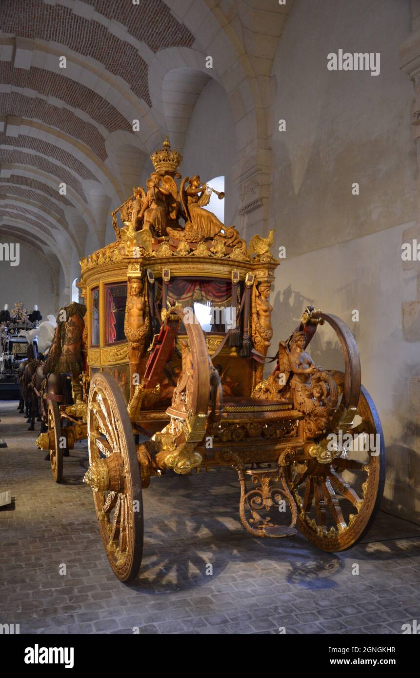 Gallery of Coaches in Versailles, Paris Stock Photo - Alamy