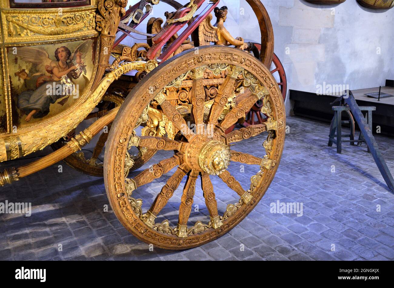 Gallery of Coaches in Versailles, Paris Stock Photo - Alamy