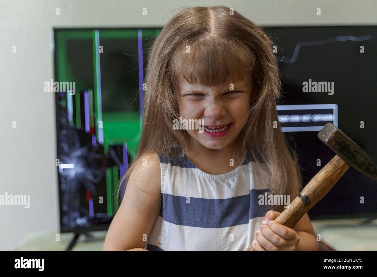 Angry kid destroy hi-res stock photography and images - Alamy