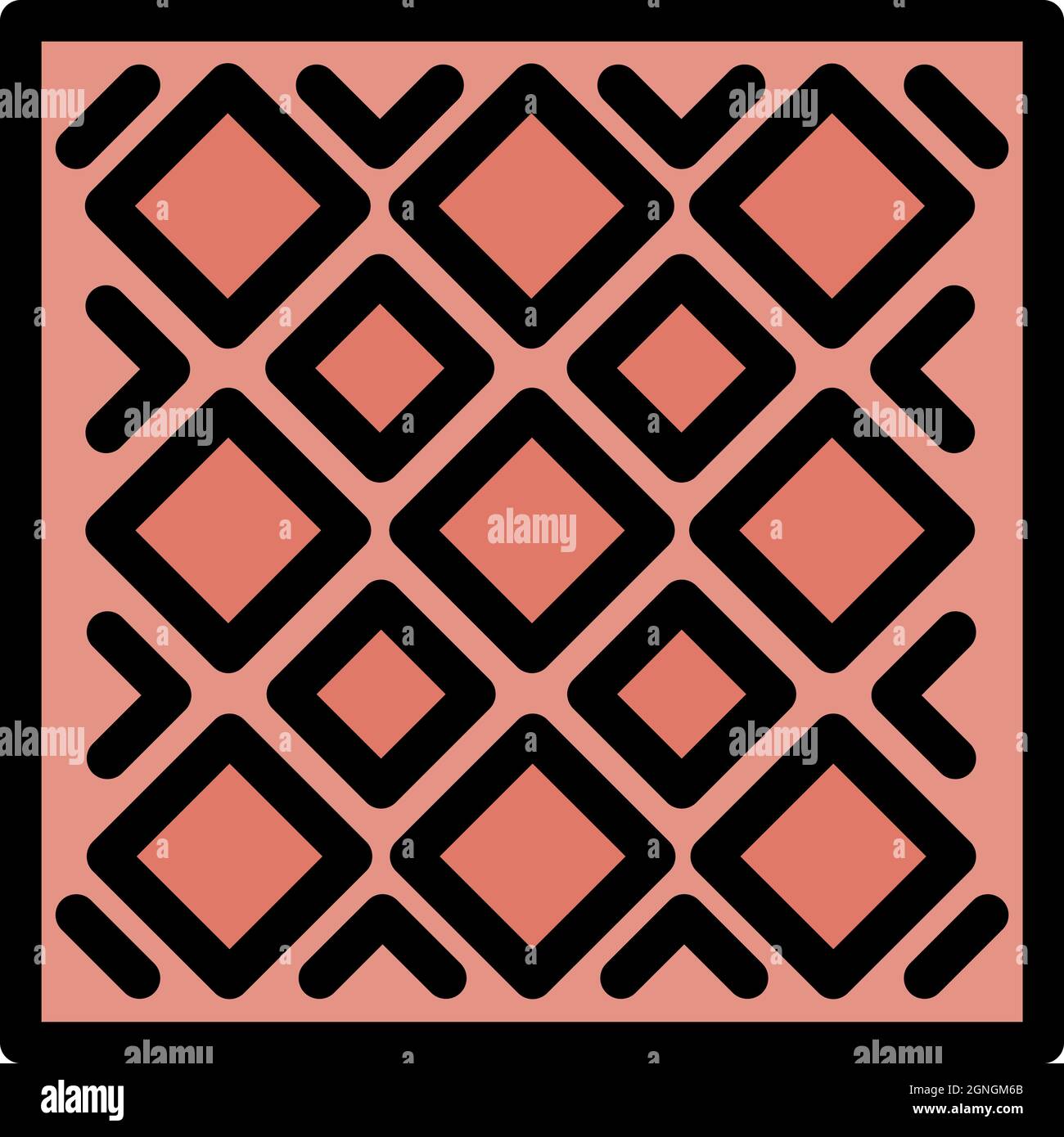 Paving icon. Outline paving vector icon color flat isolated Stock ...