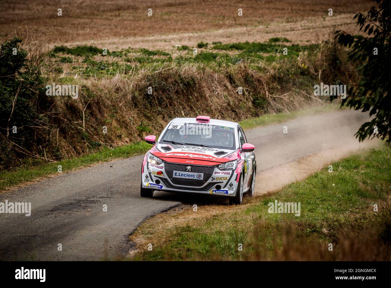 38 DALMASSO Pauline, CURCIO Fiona, Peugeot 208 Rally 4, action during ...