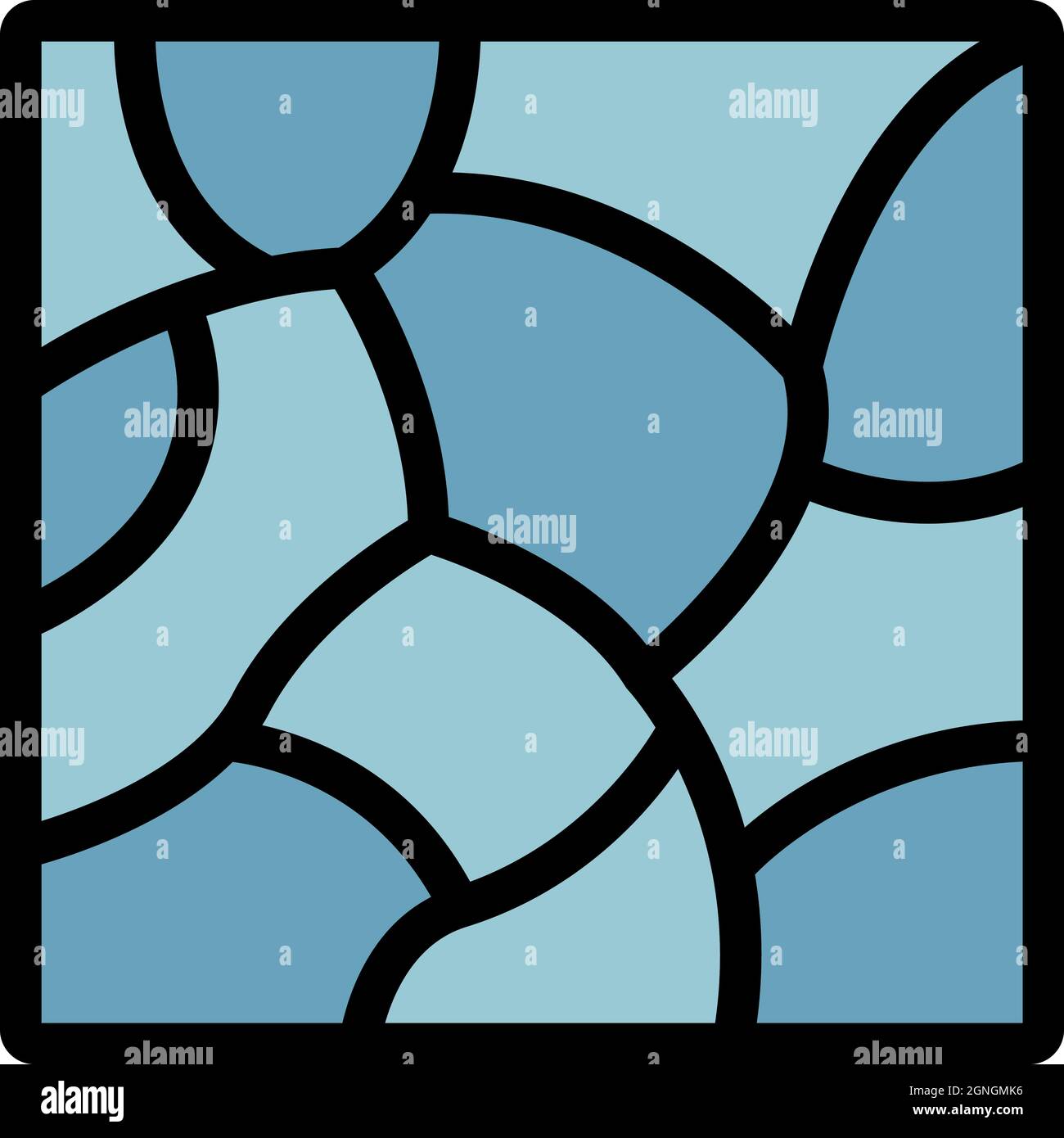 Stone paving icon. Outline stone paving vector icon color flat isolated ...