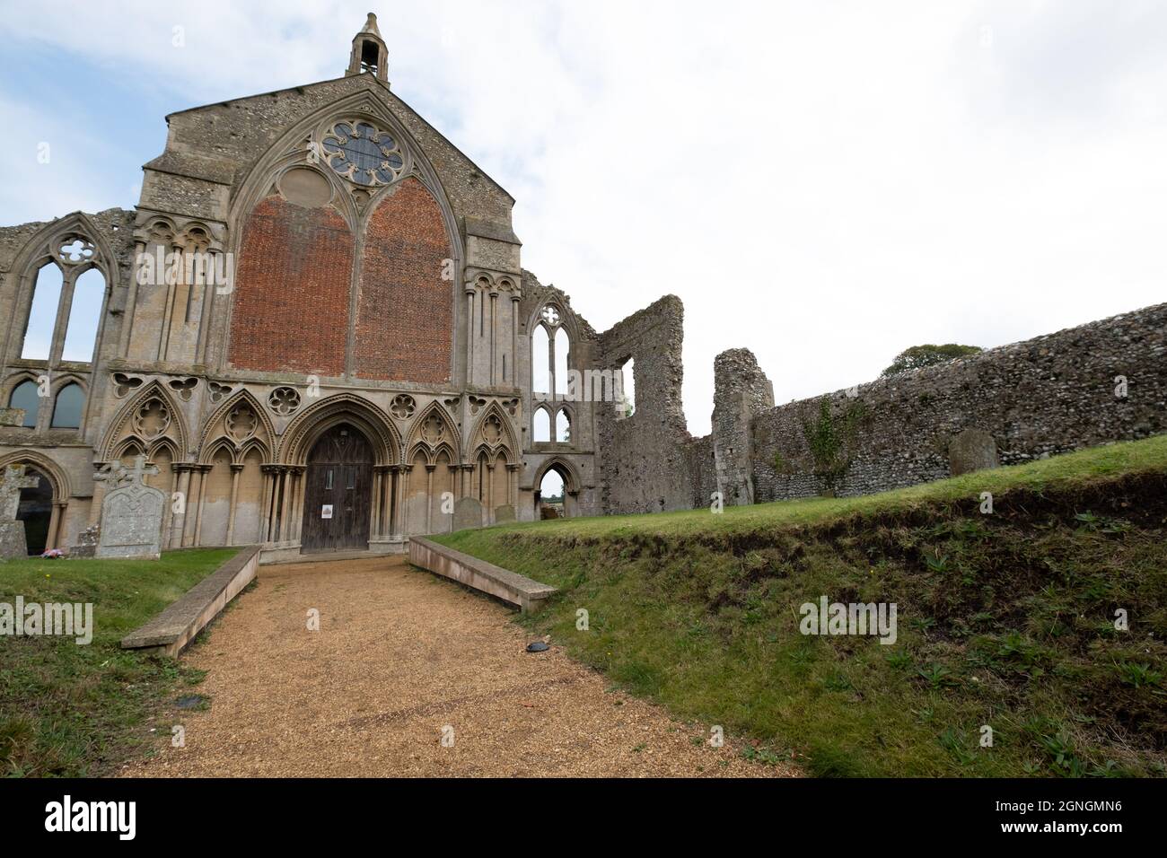 Ancient but impressive church or chapel located among the ruins of a ...