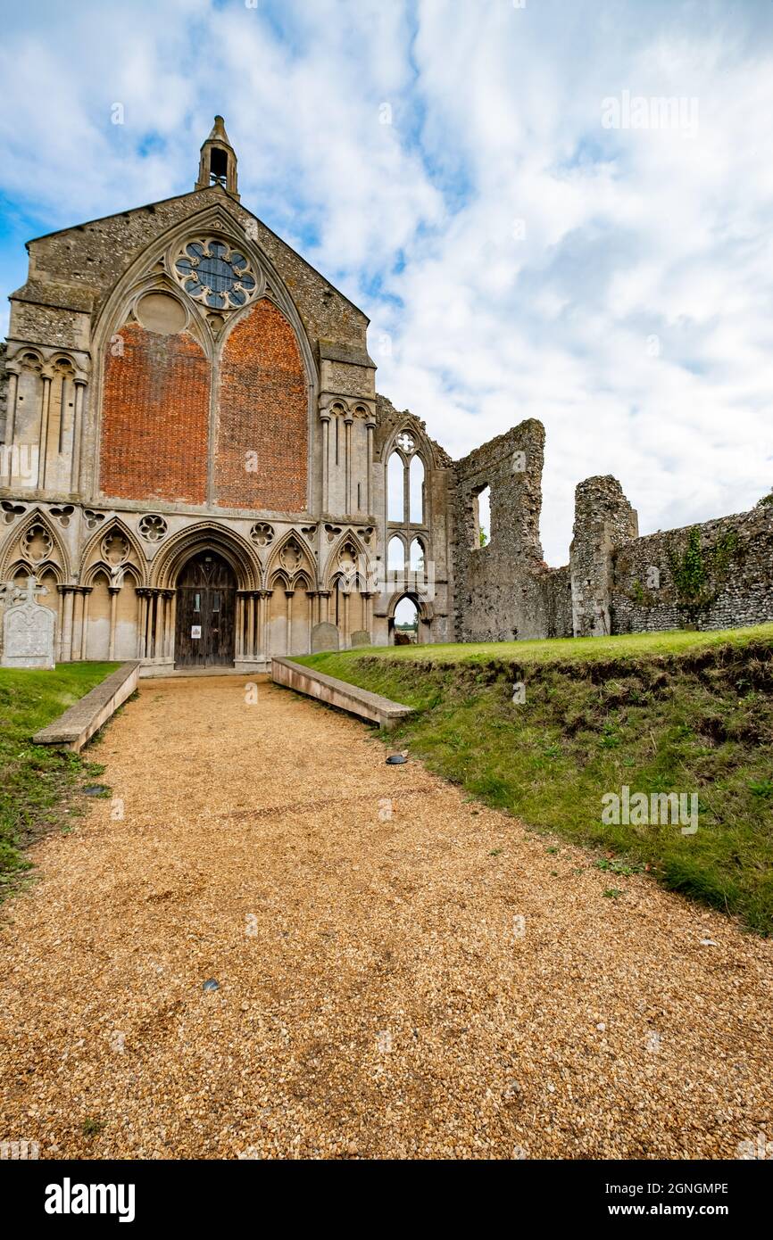 Ancient but impressive church or chapel located among the ruins of a ...