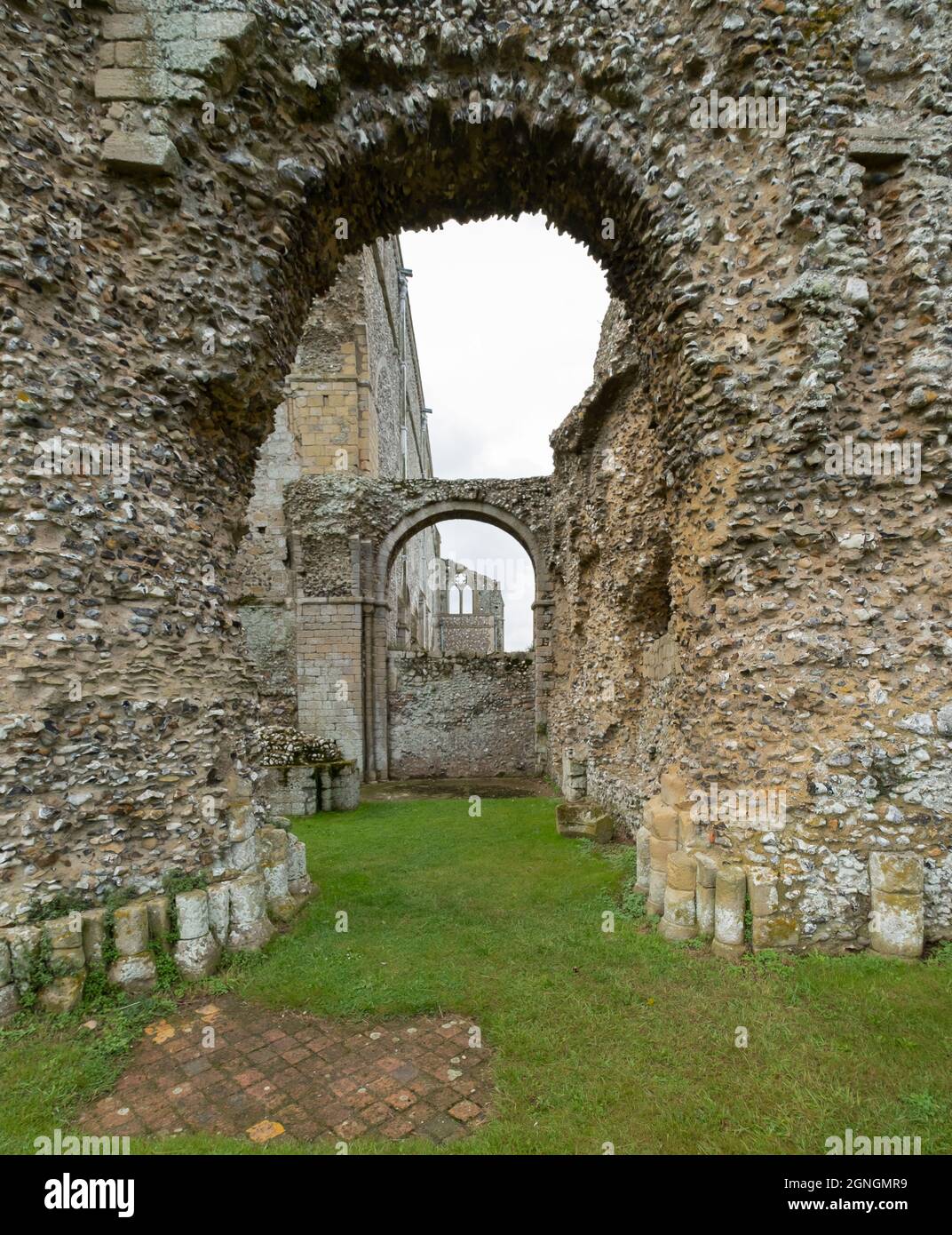 The stone and flint remains of a thirteenth century disused and ...