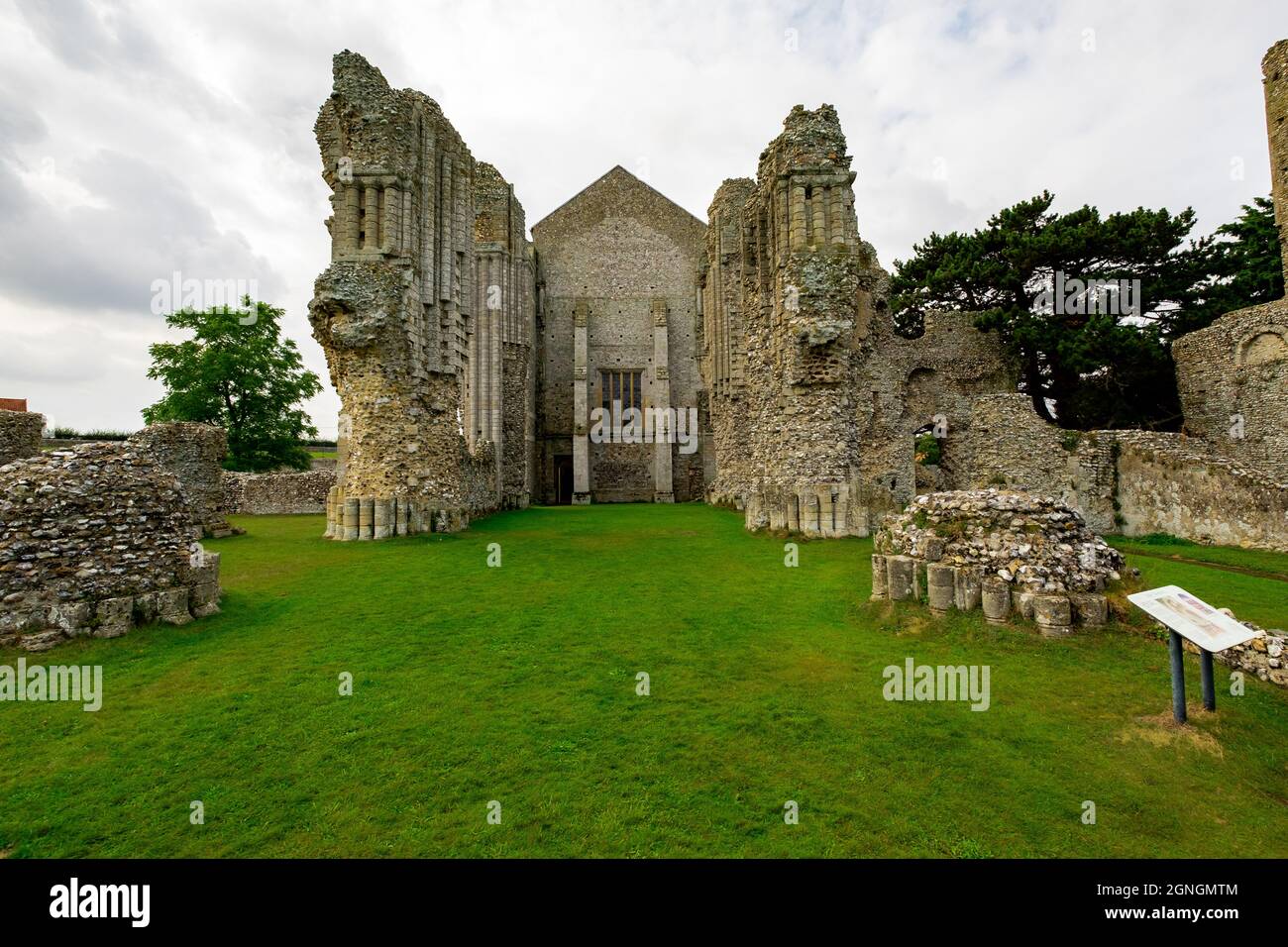 The stone and flint remains of a thirteenth century disused and ...