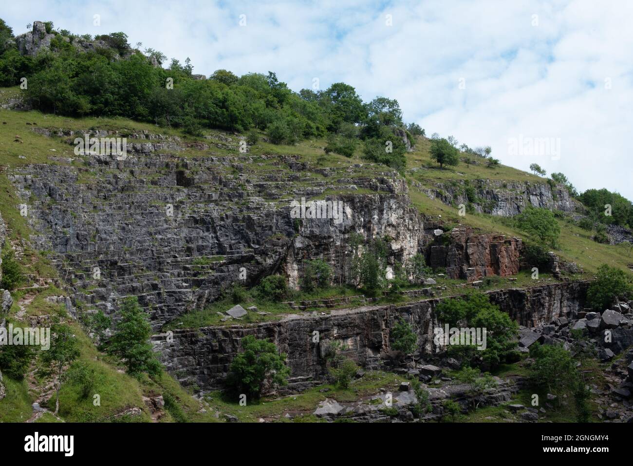 Stunning limestone cliffs of Cheddar Gorge, Somerset Stock Photo - Alamy