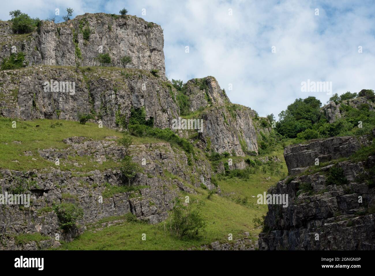 Stunning limestone cliffs of Cheddar Gorge, Somerset Stock Photo - Alamy