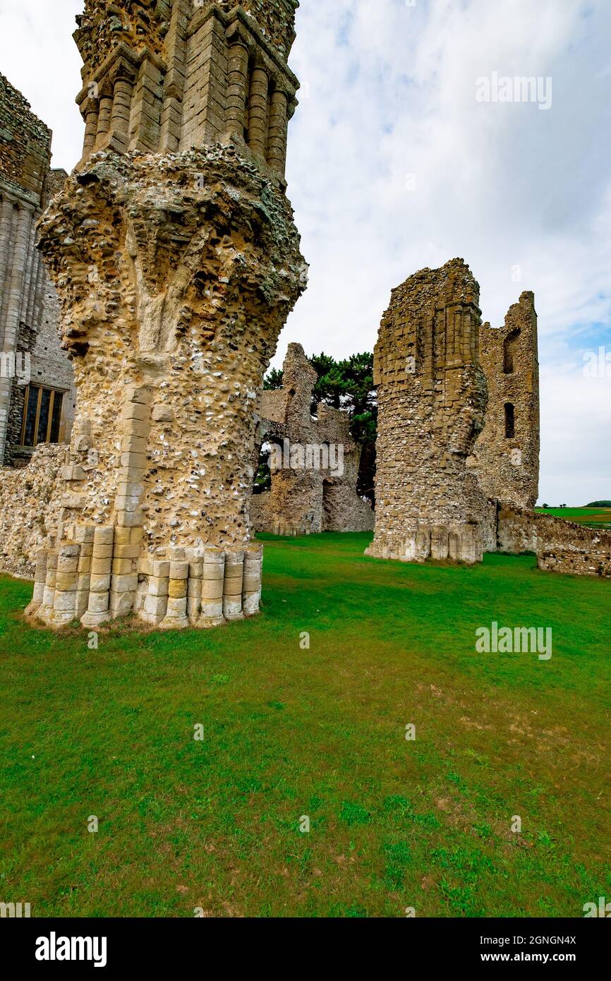 The stone and flint remains of a thirteenth century disused and ...