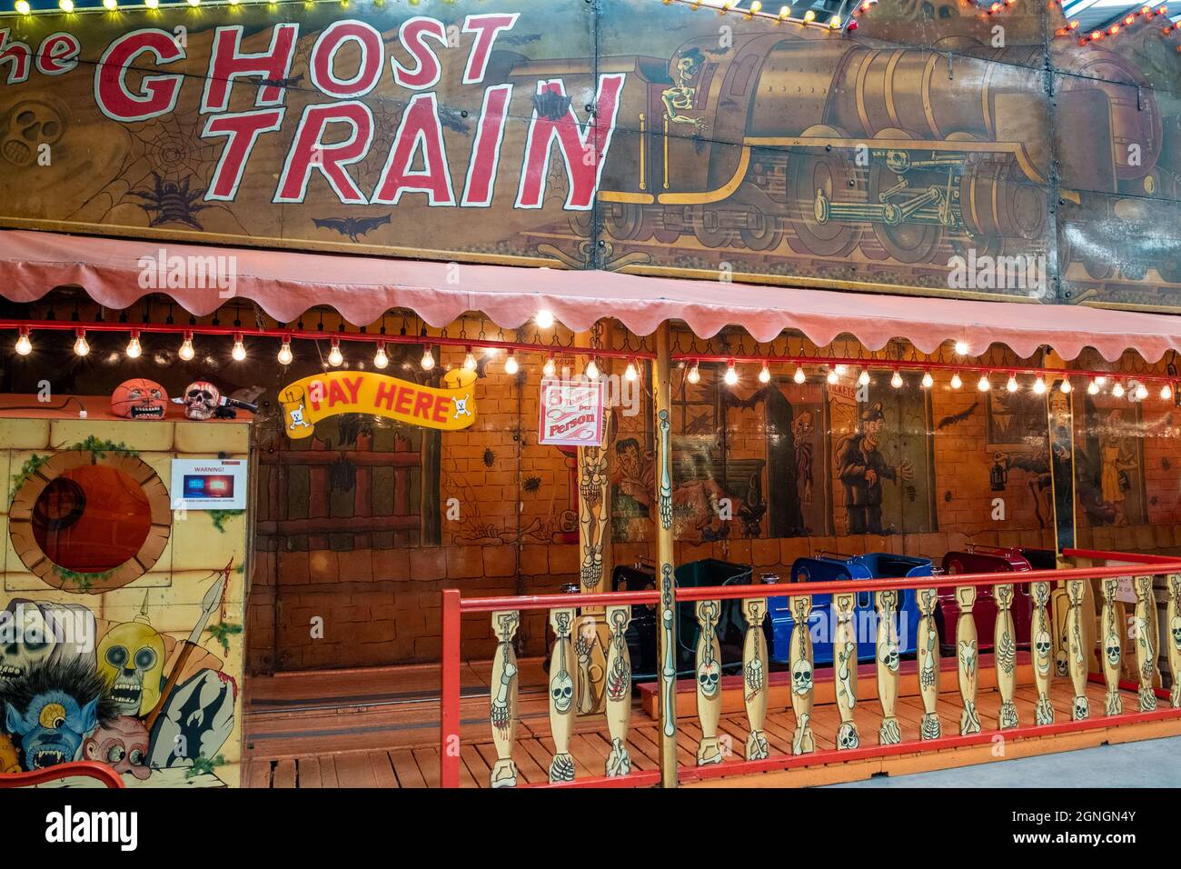 Hall & Fowl traditional Ghost Train ride on display at Dingles ...