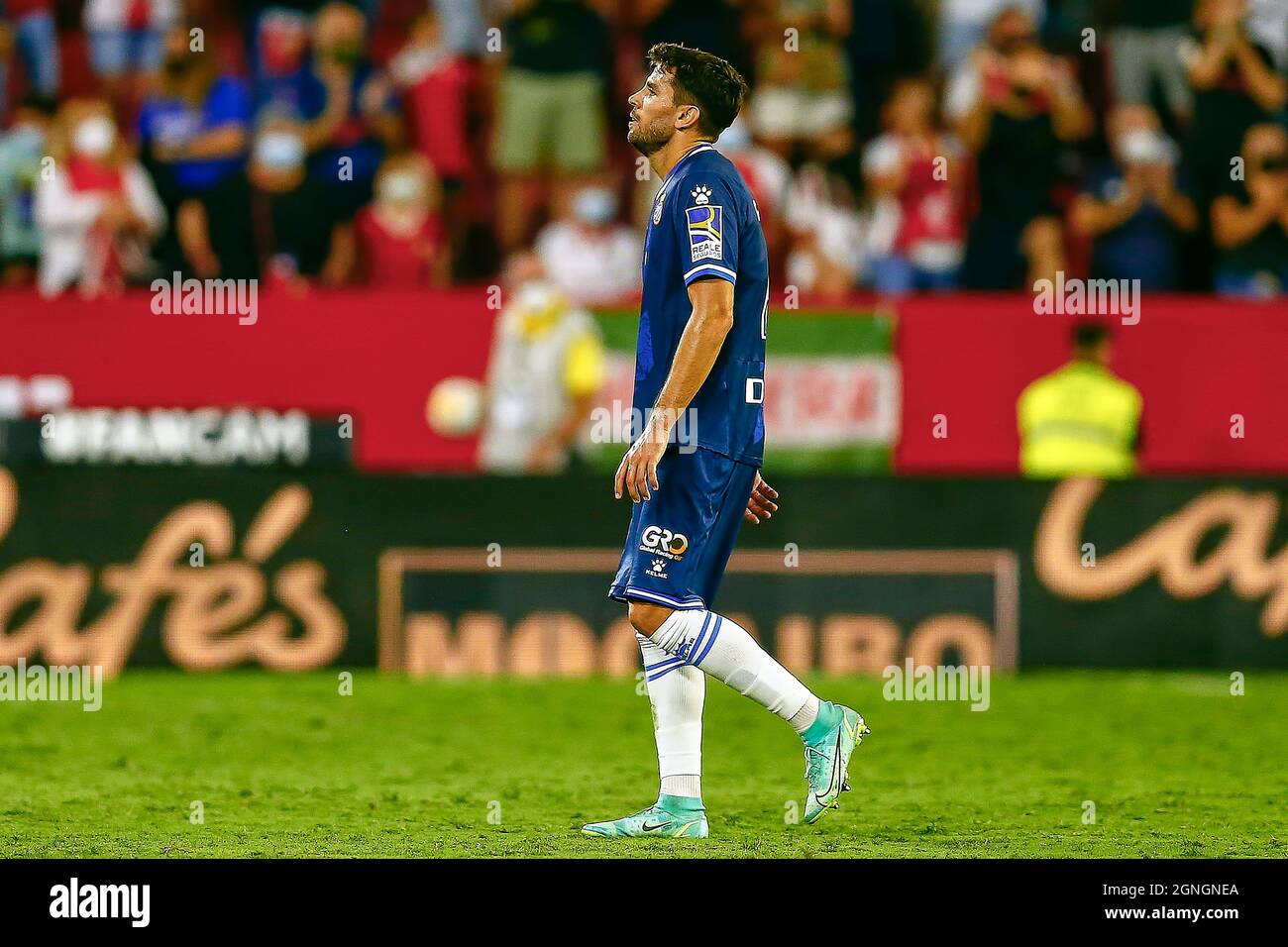 Leandro Cabrera of RCD Espanyol during the La Liga match between Sevilla FC and RCD Espanyol ...