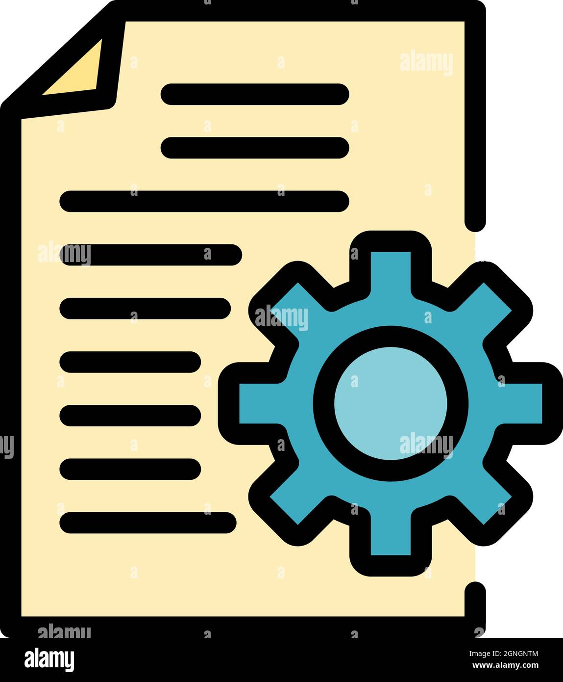 Company system report icon. Outline company system report vector icon ...