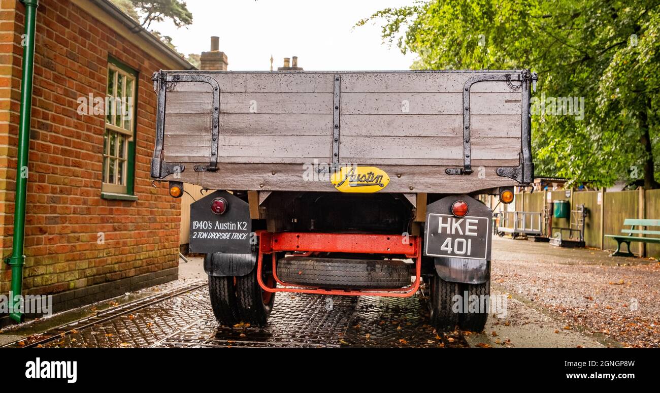Classic commercial truck on display to the general public at Holt ...