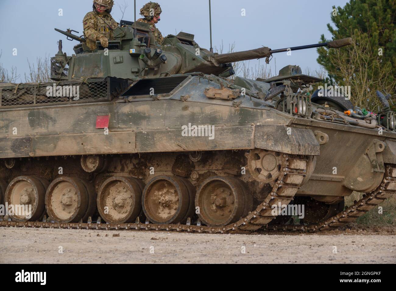 British army Warrior FV510 light infantry fighting vehicle tank in ...