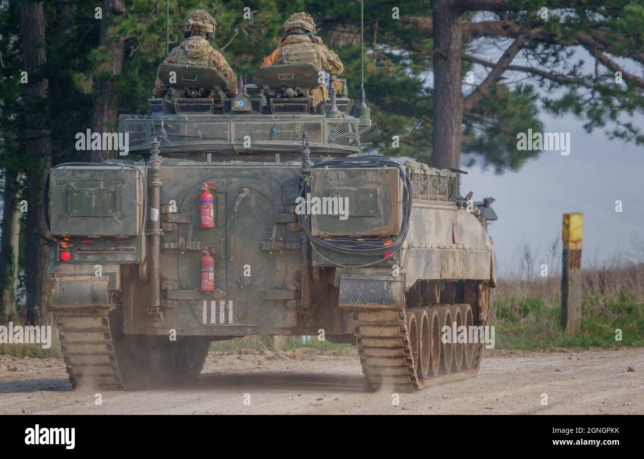 British army Warrior FV510 light infantry fighting vehicle tank in ...