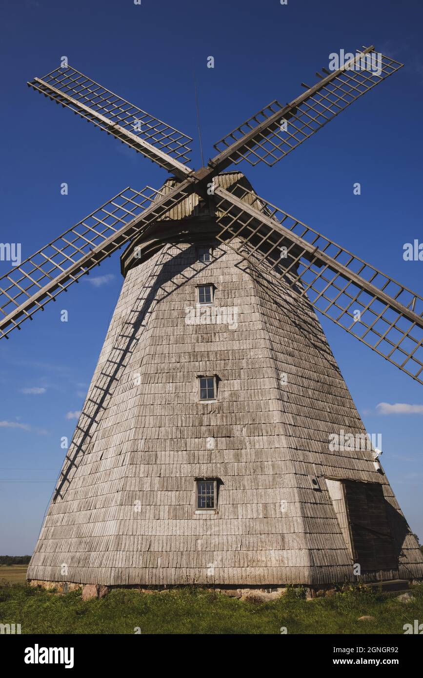 Traditional wooden wind mill hi-res stock photography and images - Alamy