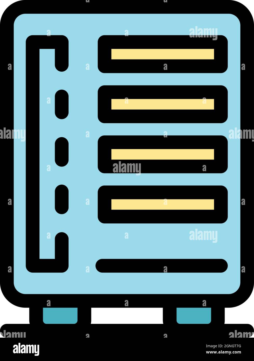 Computer data storage icon. Outline computer data storage vector icon ...