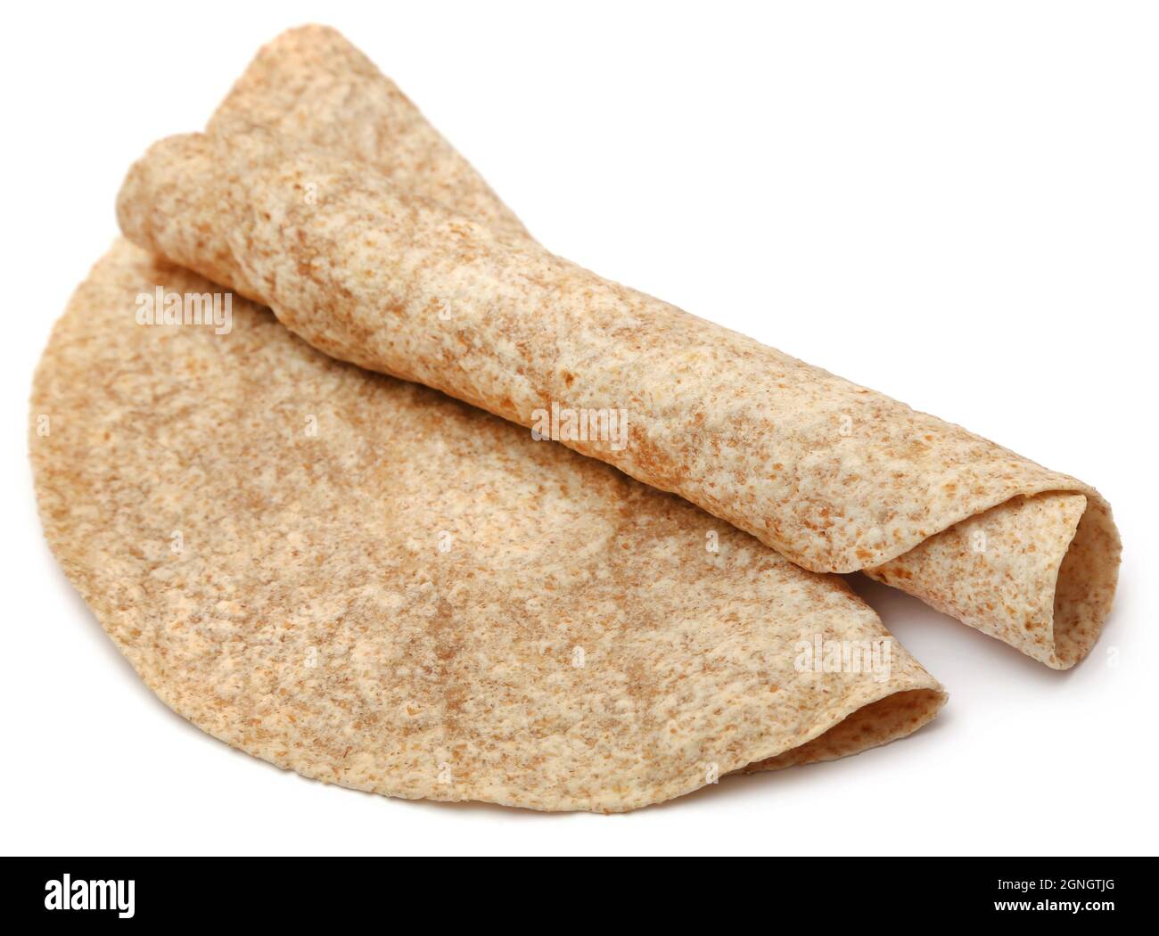 Tortilla bread isolated over white background Stock Photo - Alamy