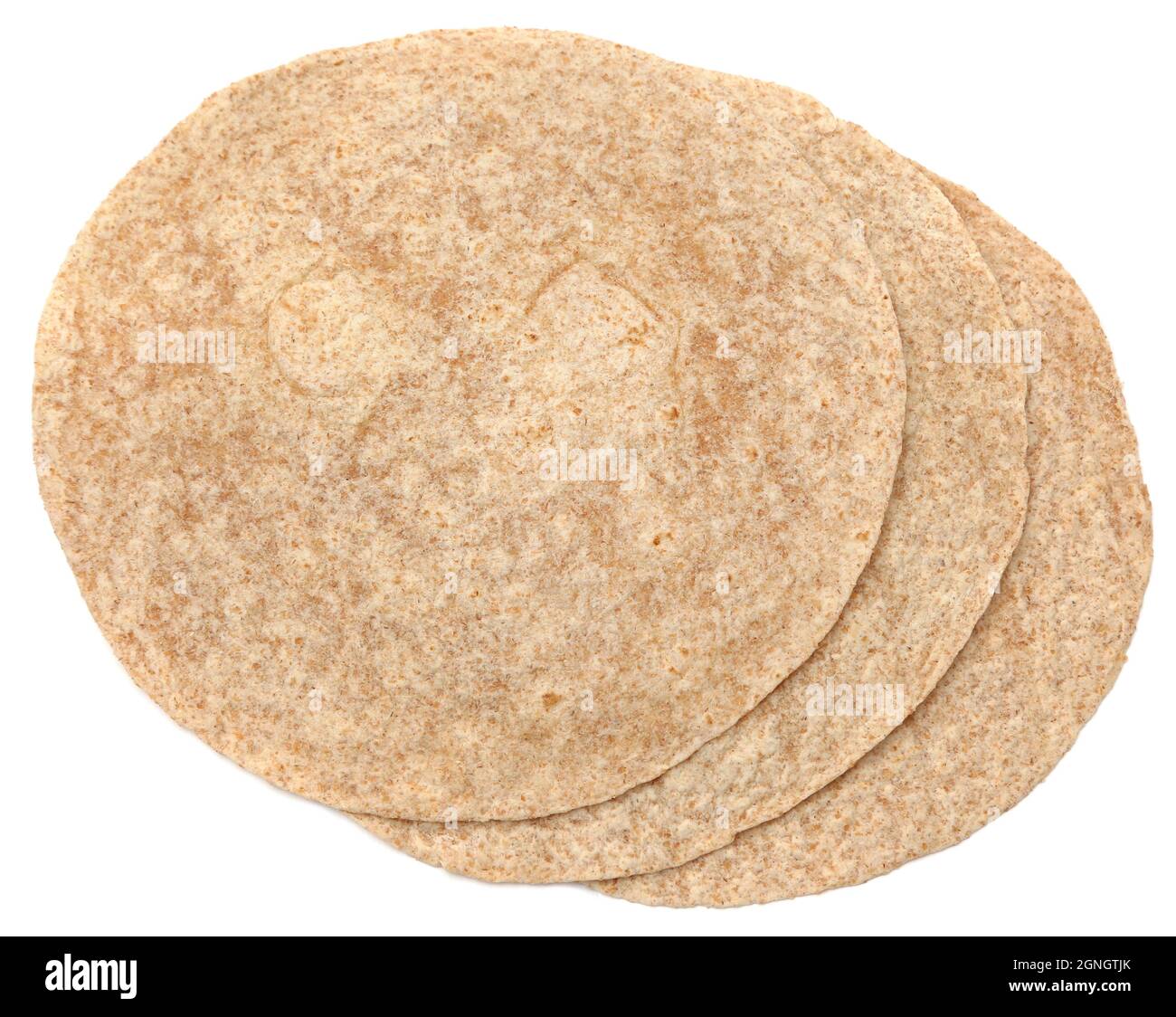 Tortilla bread isolated over white background Stock Photo - Alamy