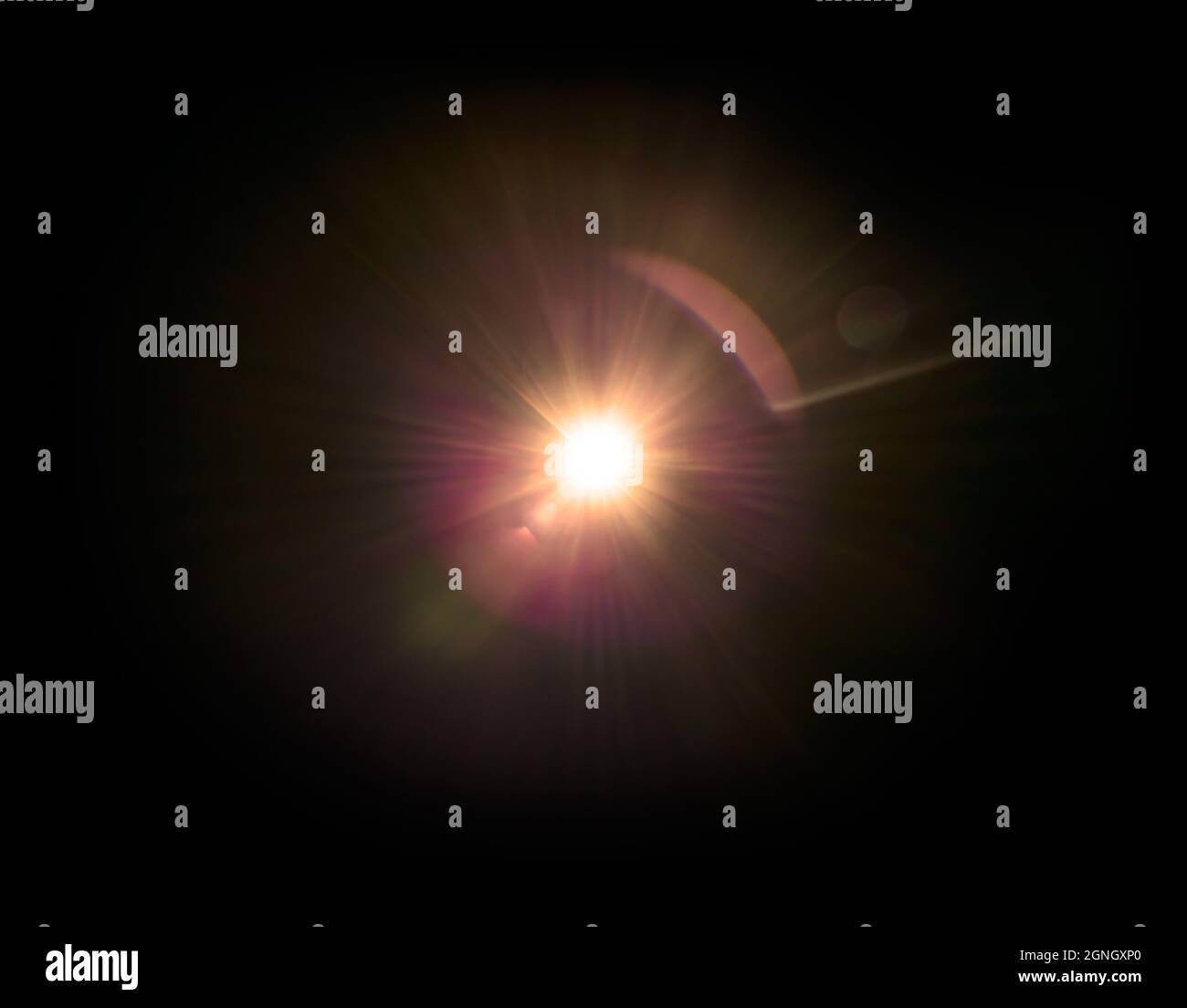 Realistic lens flashes of bright optics, Natural professional lights ...