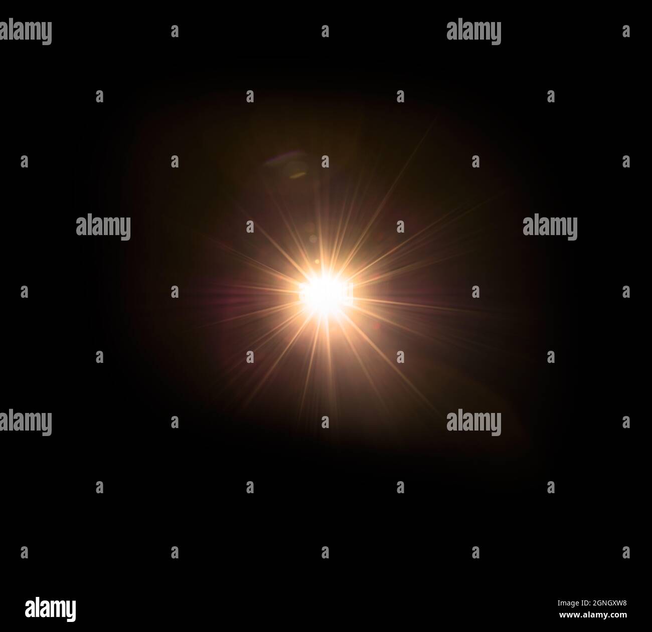 Realistic lens flashes of bright optics, Natural professional lights ...