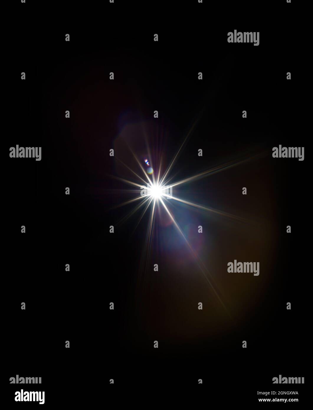 Realistic lens flashes of bright optics, Natural professional lights ...