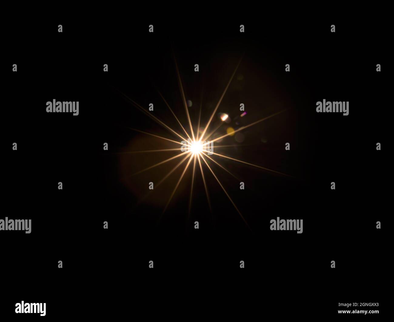 Realistic lens flashes of bright optics, Natural professional lights ...