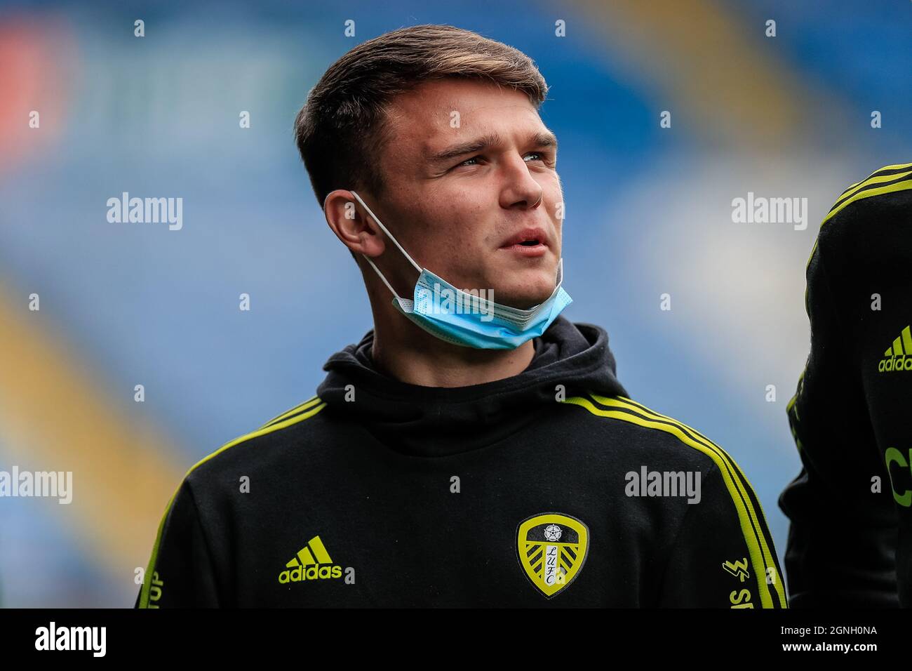 Jamie Shackleton #46 of Leeds United during the pitch inspection Stock ...