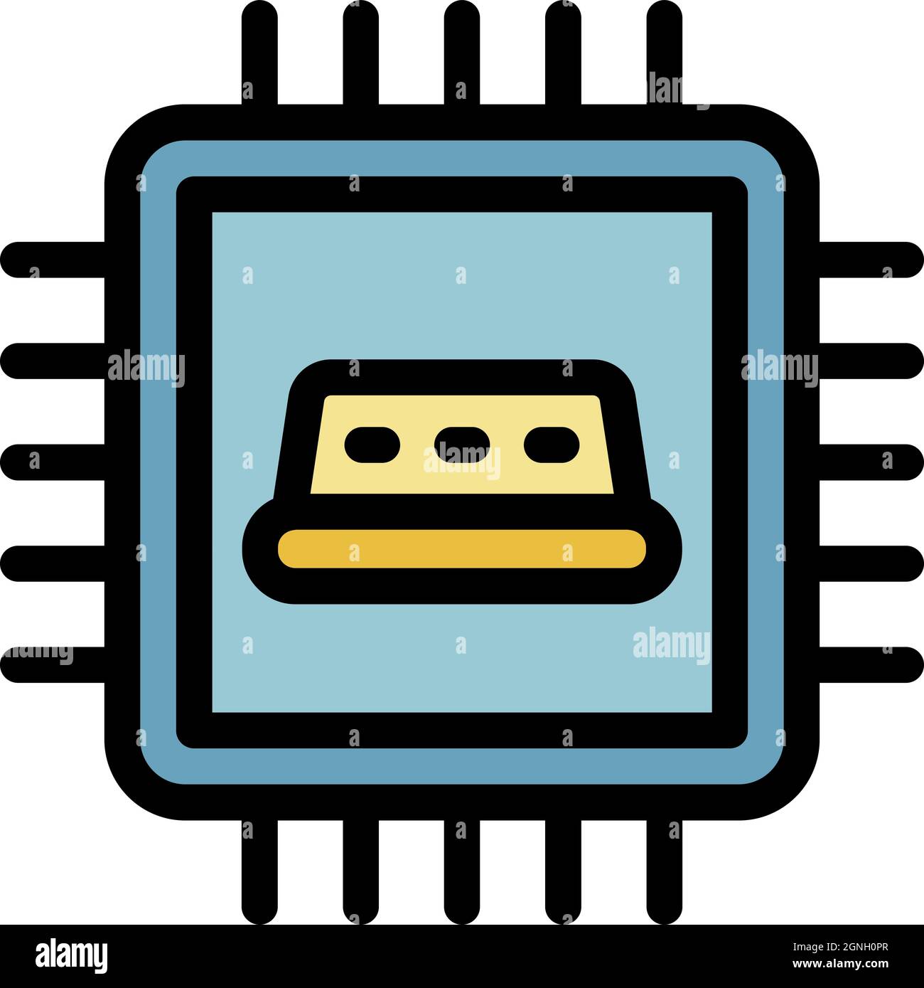 Smart taxi processor icon. Outline smart taxi processor vector icon ... Smart taxi processor icon. Outline smart taxi processor vector icon ...