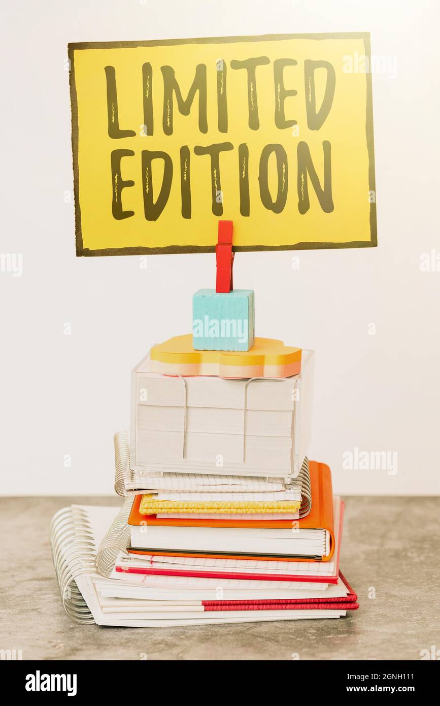 Limited edition word hi-res stock photography and images - Alamy