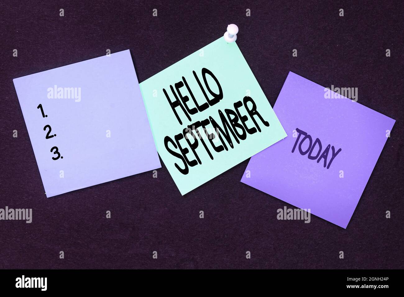 Text showing inspiration Hello September. Business approach Eagerly ...