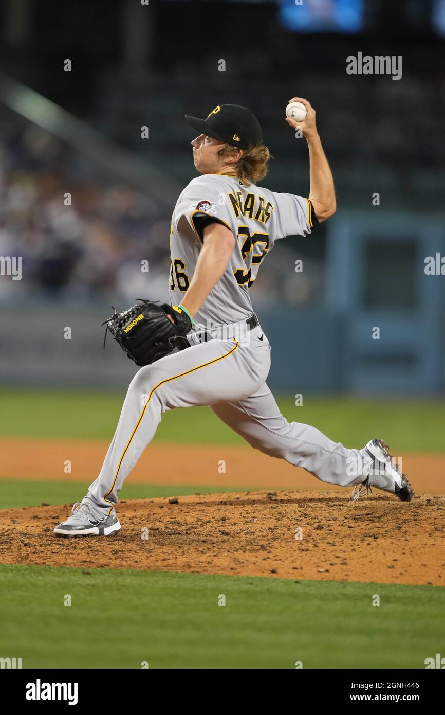 Pittsburgh Pirates relief pitcher Nick Mears (36) delivers a pitch ...