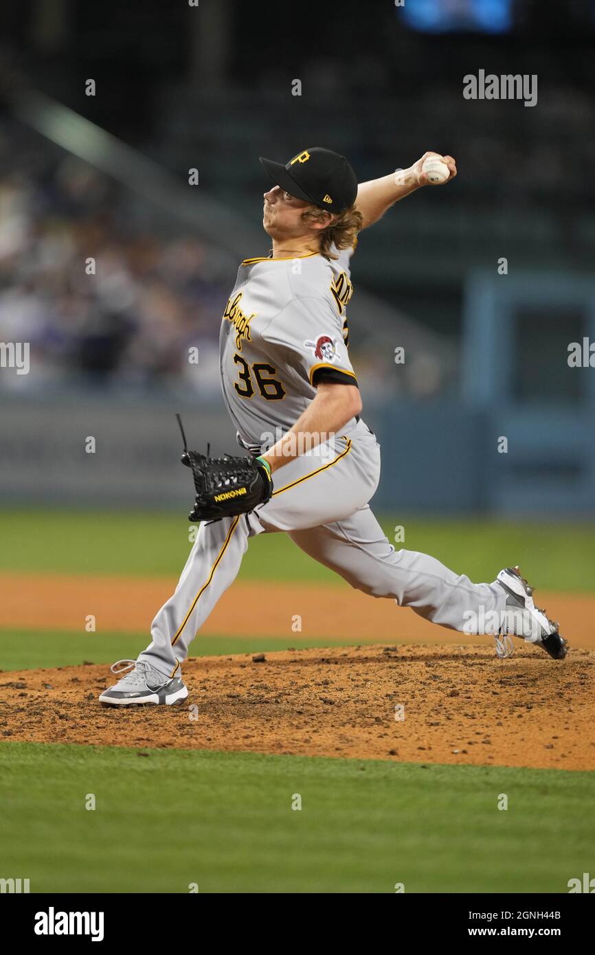 Pittsburgh Pirates relief pitcher Nick Mears (36) delivers a pitch ...