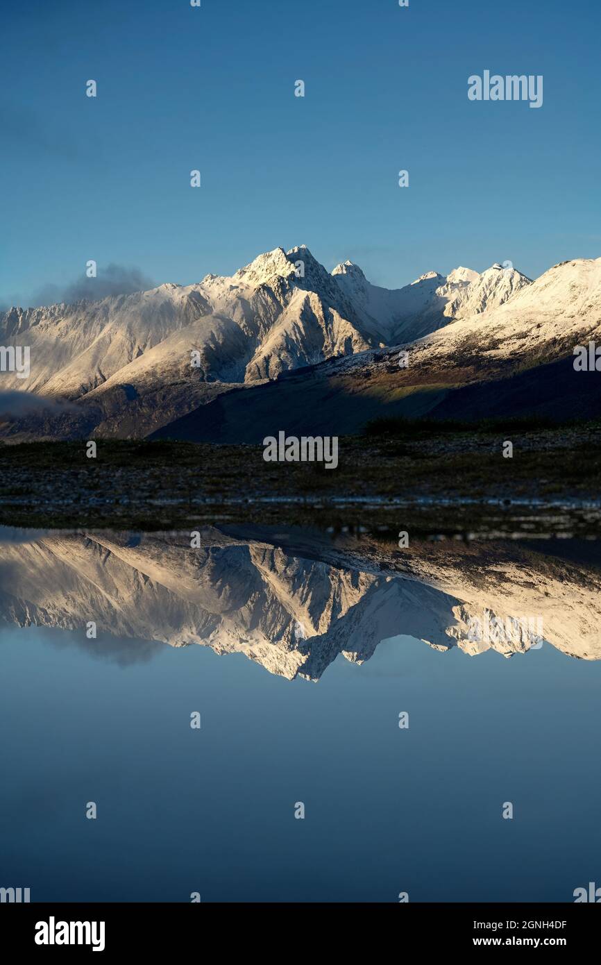 Tooth Peak, Humboldt Range, Glenorchy Stock Photo - Alamy