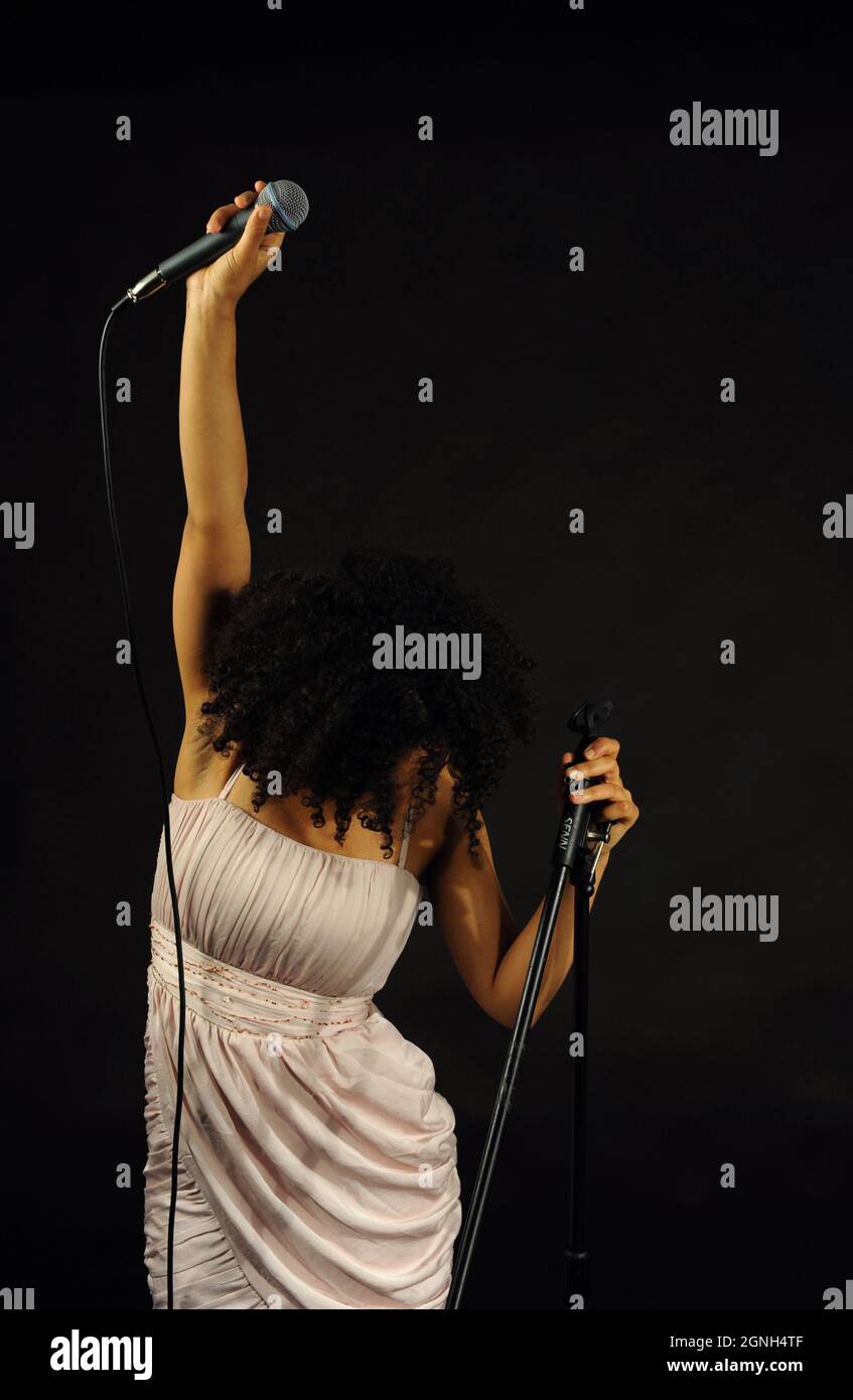 An Liz, a french Blues singer in Paris Stock Photo - Alamy