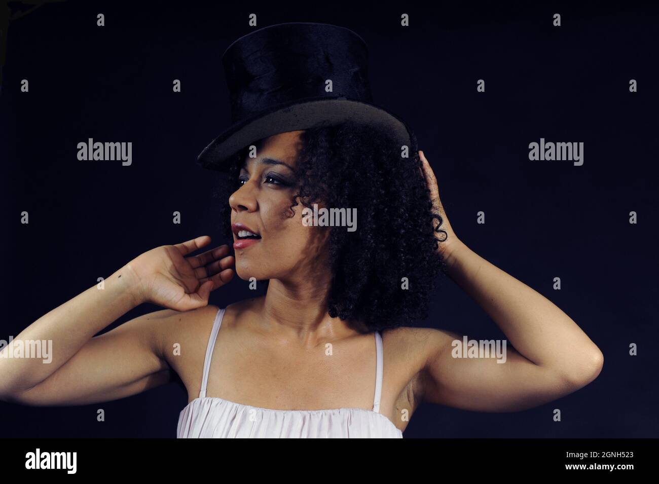 An Liz, a french Blues singer in Paris Stock Photo - Alamy