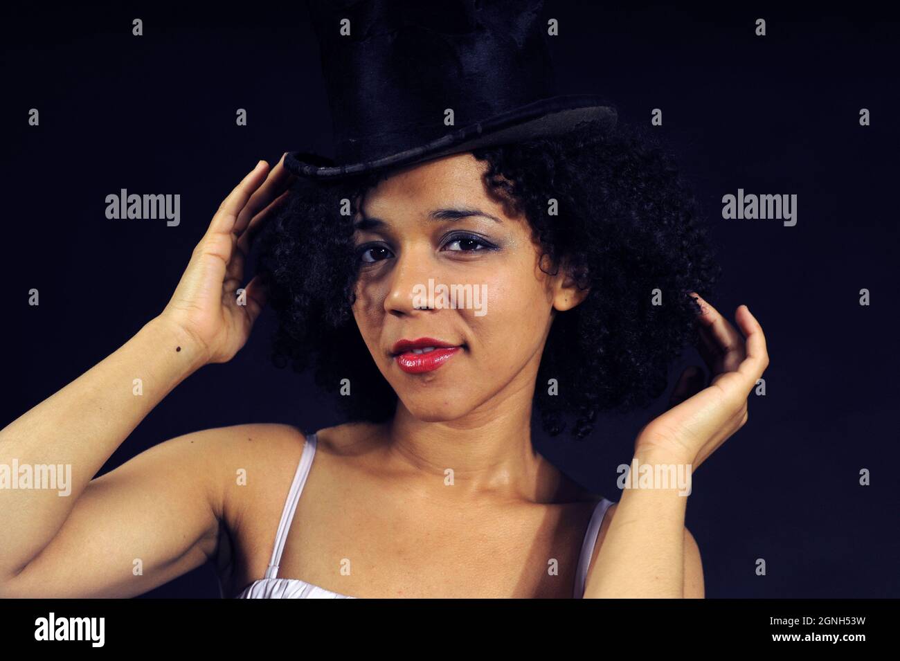 An Liz, a french Blues singer in Paris Stock Photo - Alamy