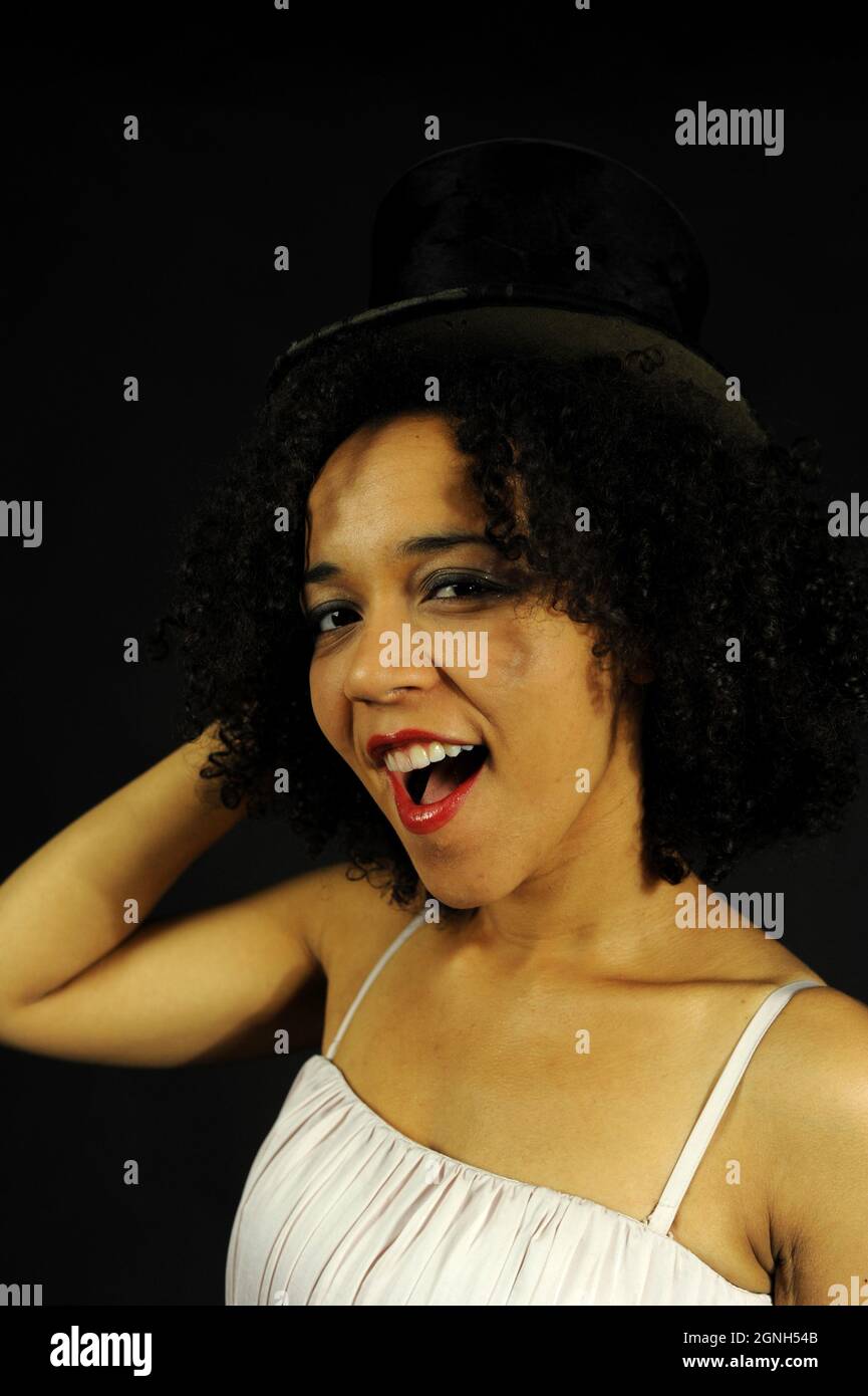 An Liz, a french Blues singer in Paris Stock Photo - Alamy