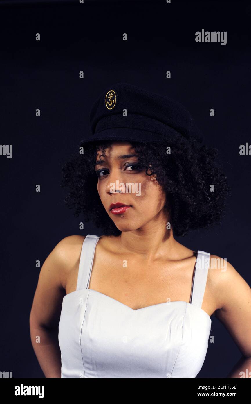 An Liz, a french Blues singer in Paris Stock Photo - Alamy