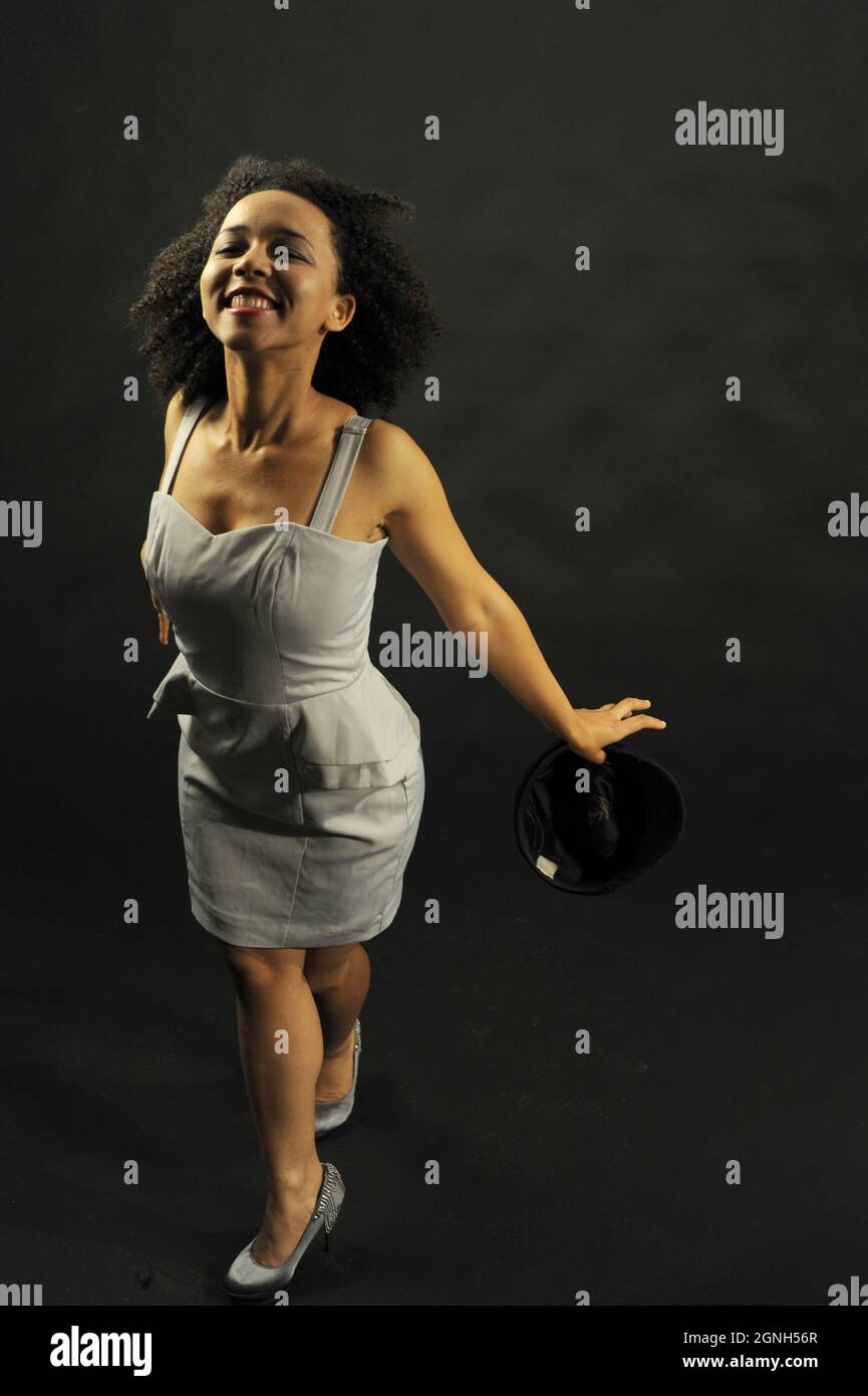 An Liz, a french Blues singer in Paris Stock Photo - Alamy