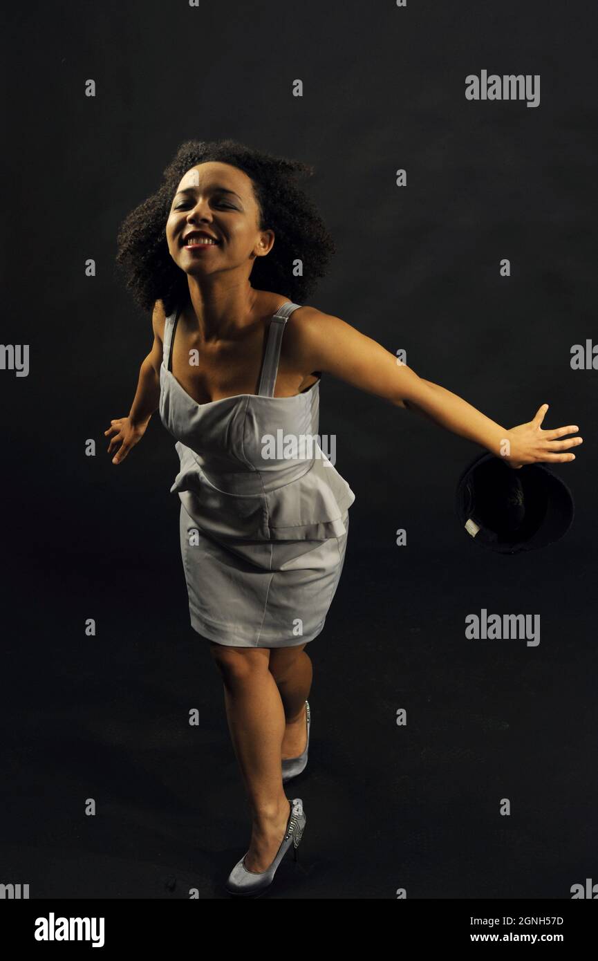 An Liz, a french Blues singer in Paris Stock Photo - Alamy