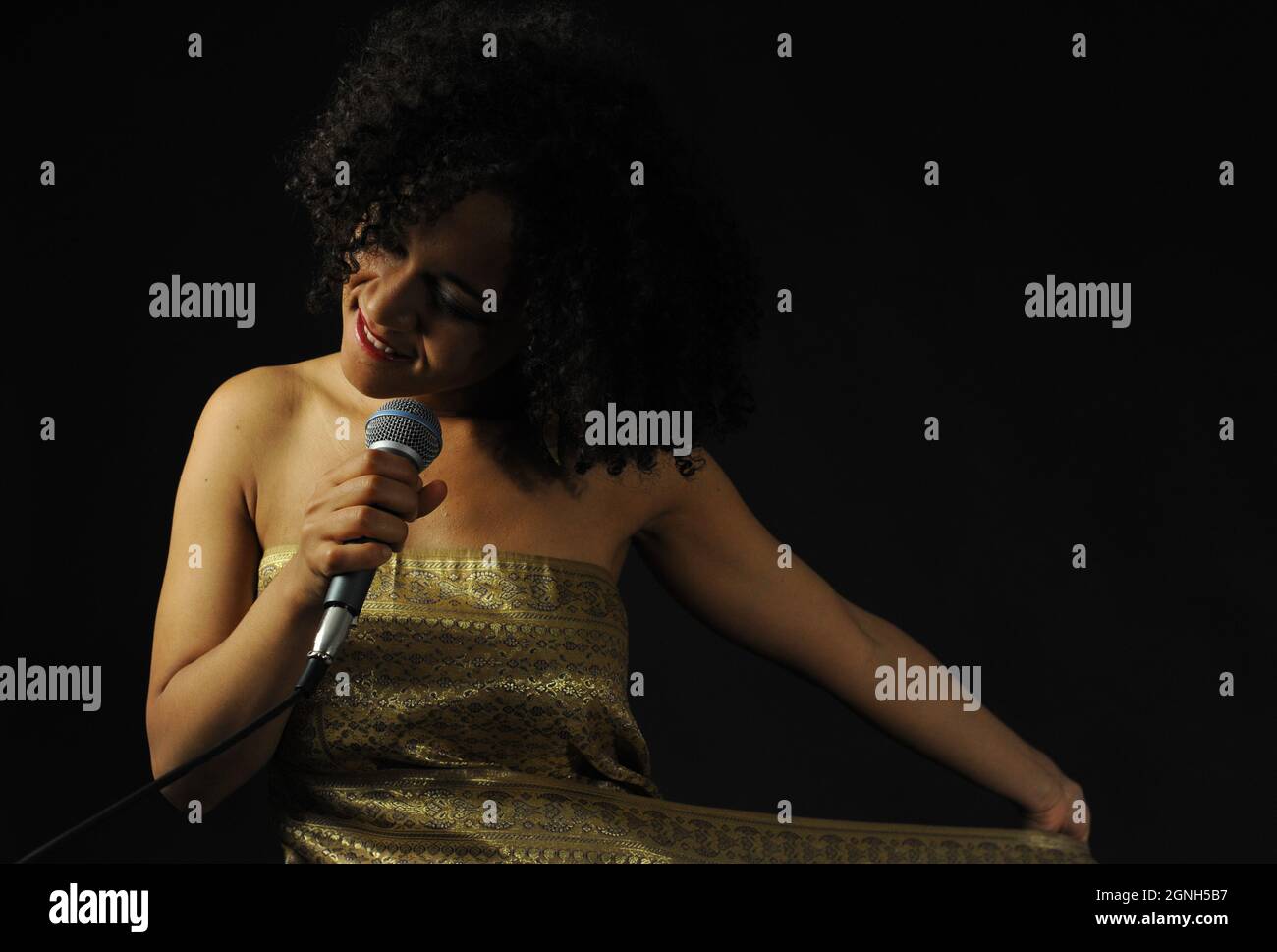 An Liz, a french Blues singer in Paris Stock Photo - Alamy