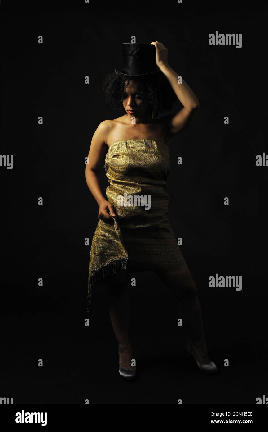 An Liz, a french Blues singer in Paris Stock Photo - Alamy