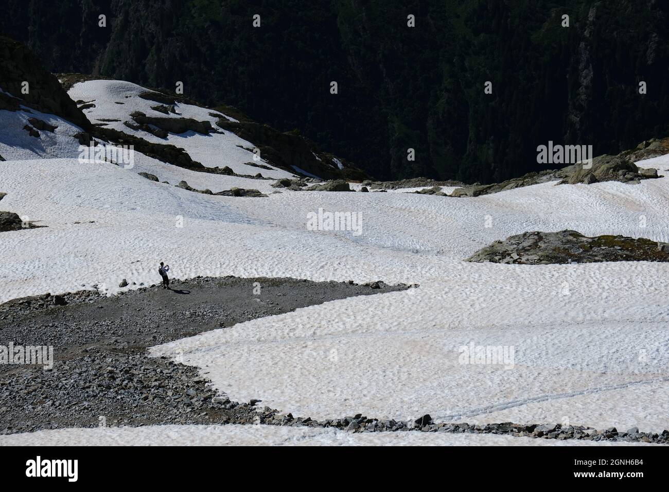 Hiking on the Brevent mountains, Haute Savoie, French Alps, Chamonix ...