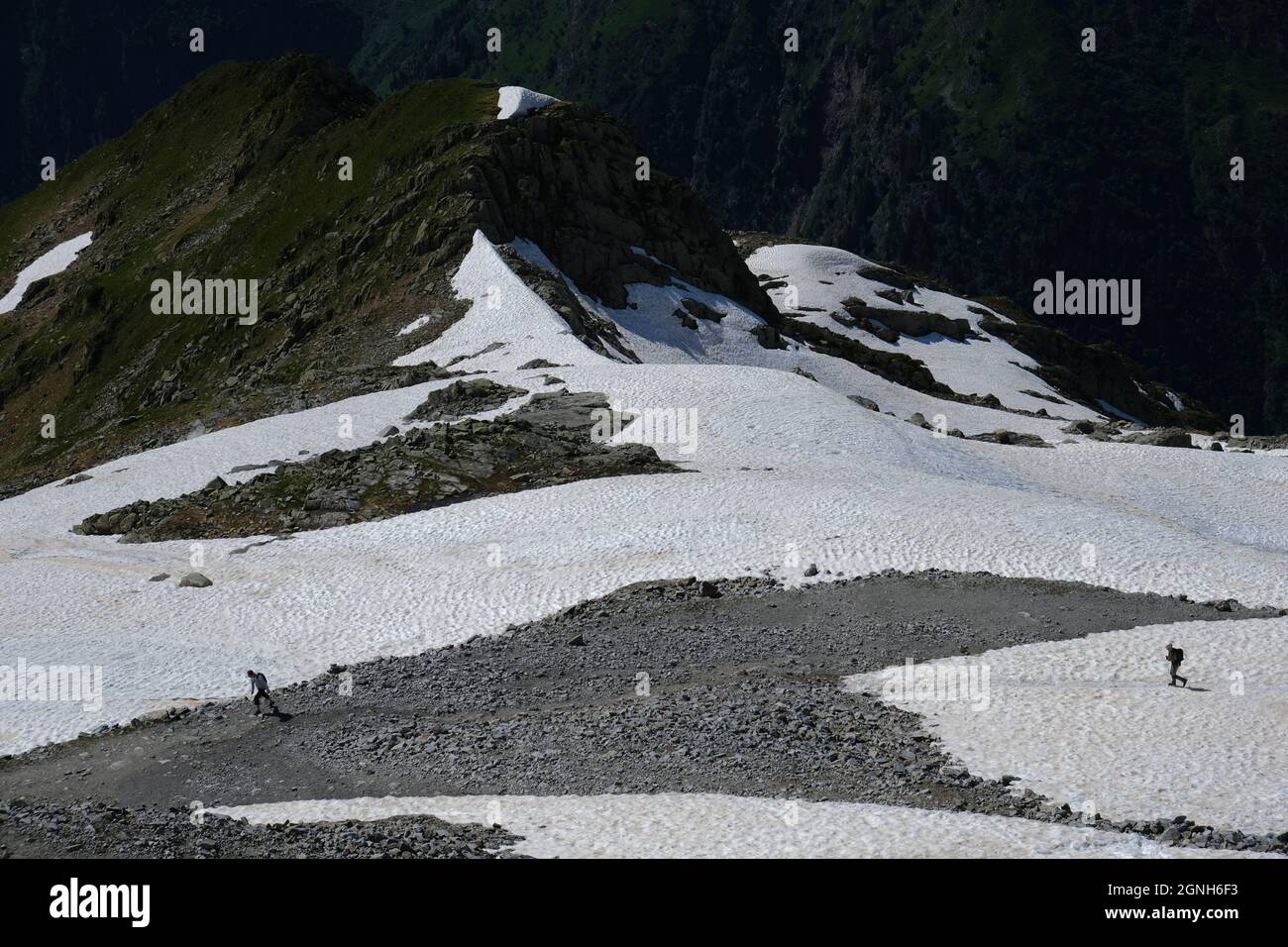 Hiking on the Brevent mountains, Haute Savoie, French Alps, Chamonix ...