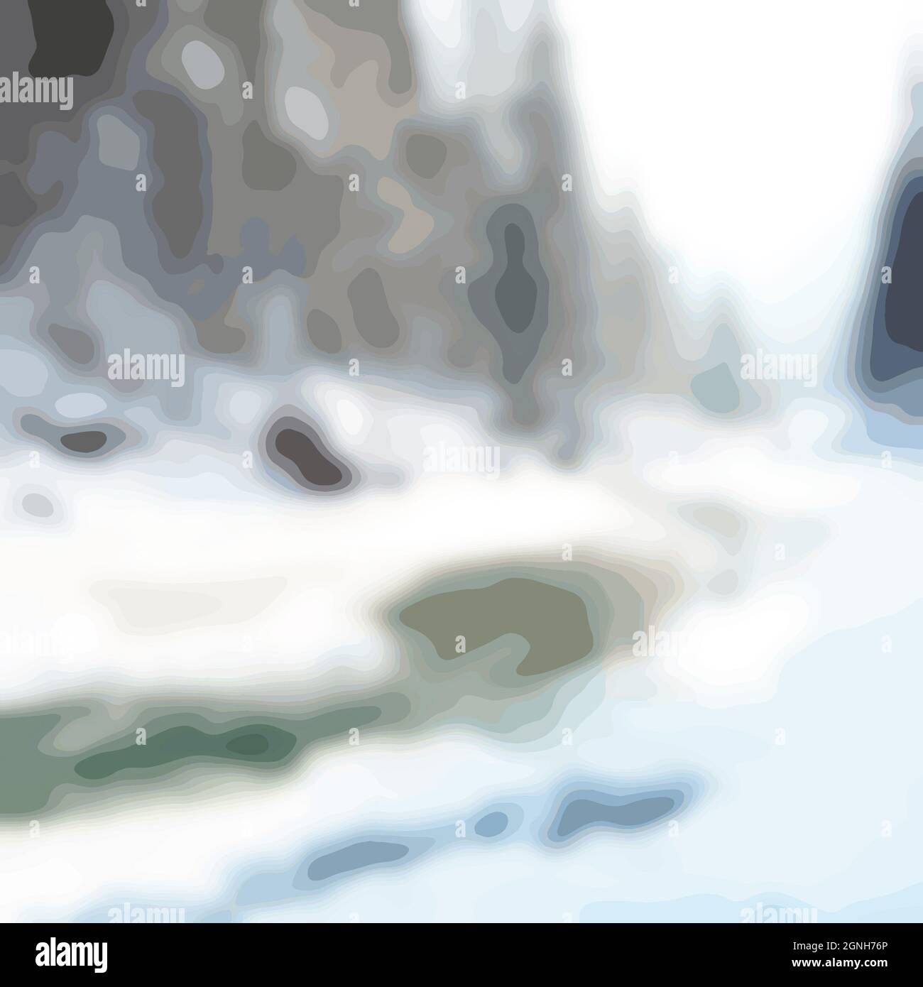 Winter pattern in a blurred style. Color wave transitions in the winter ...