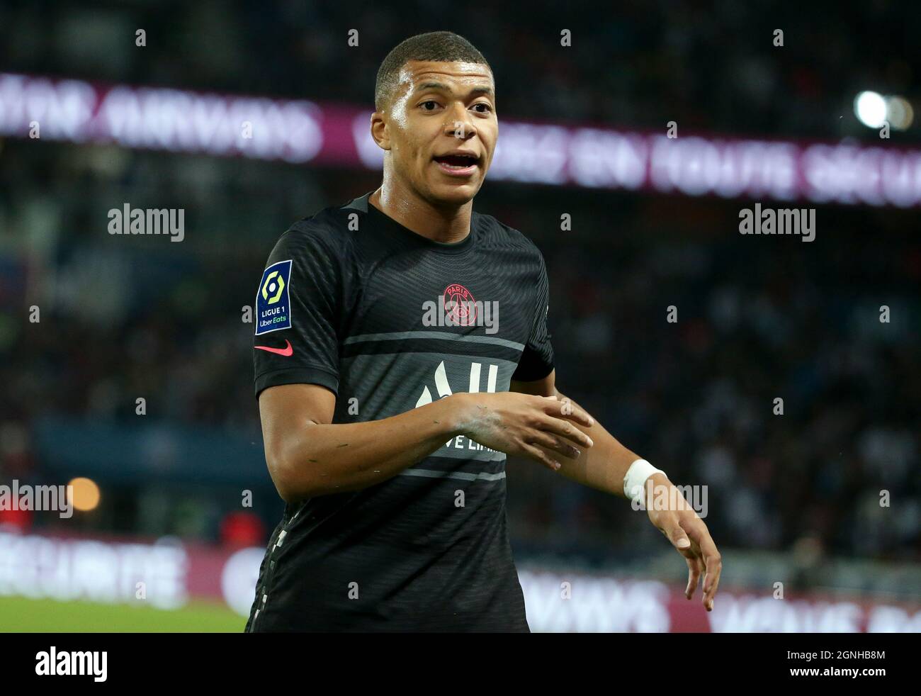 Kylian Mbappe of PSG during the French championship Ligue 1 football ...