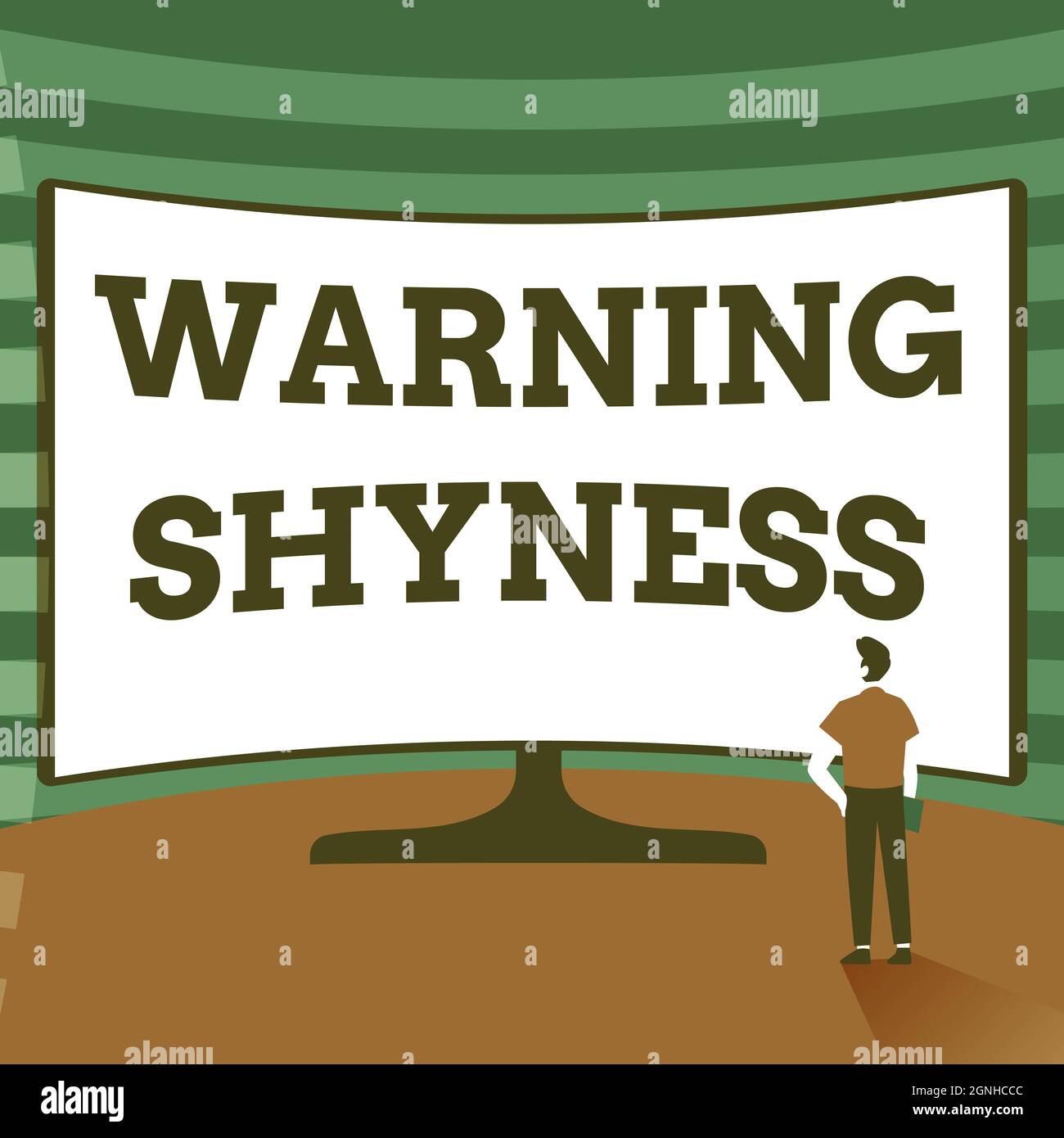 Writing displaying text Warning Shyness. Word Written on Lack of ...