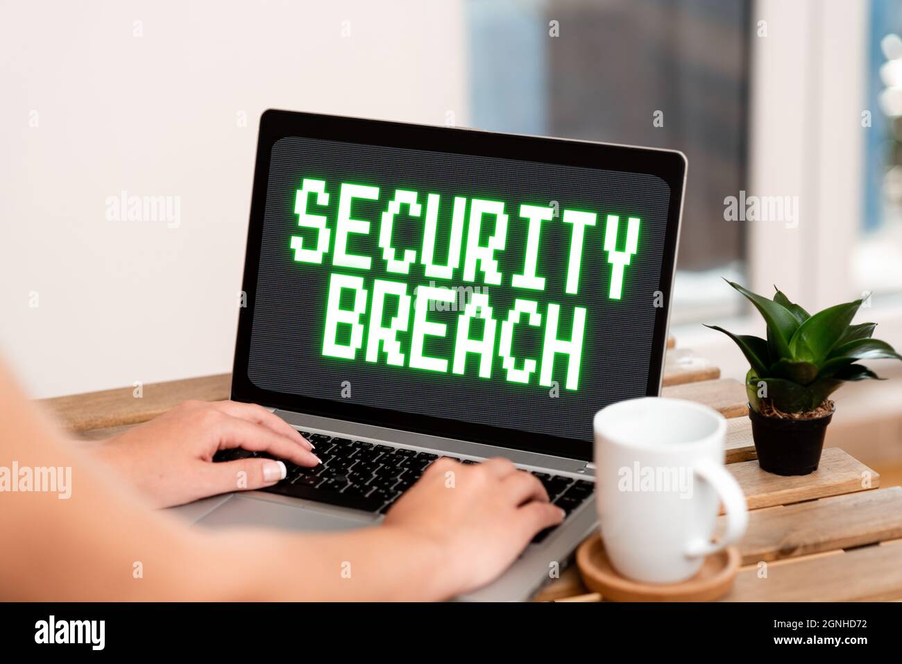 Conceptual display Security Breach, Internet Concept incident that ...