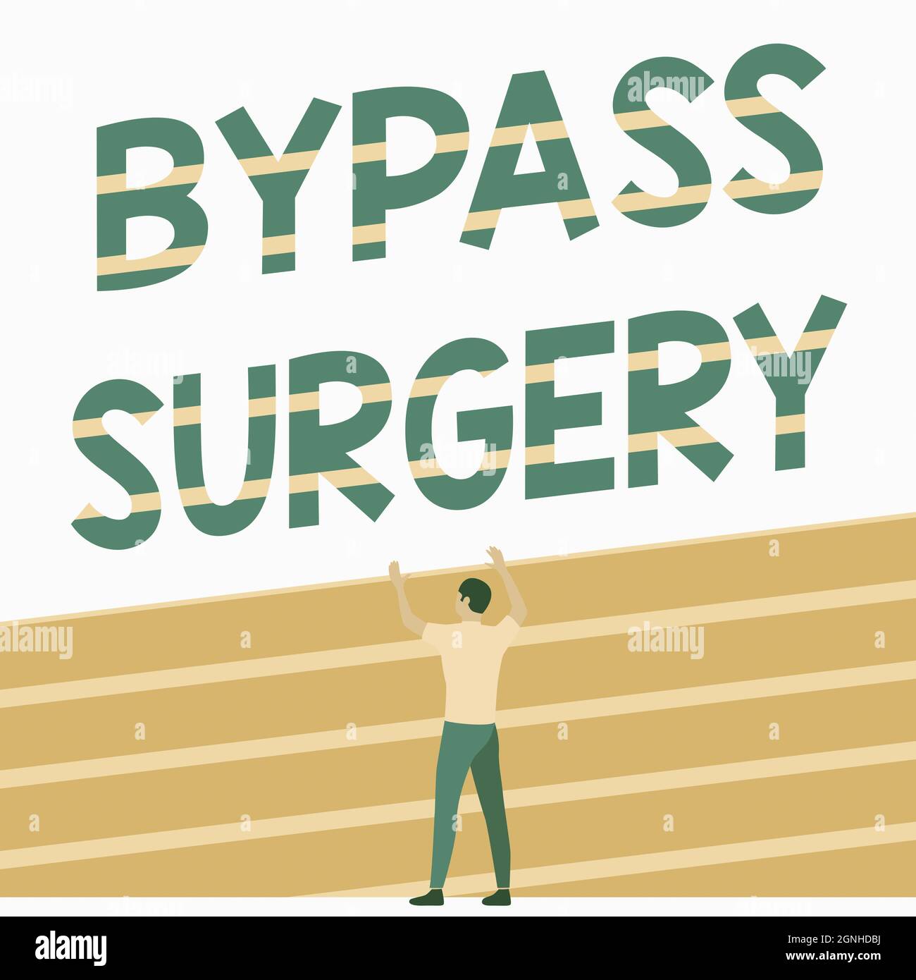 Sign displaying Bypass Surgery, Concept meaning type of surgery that ...